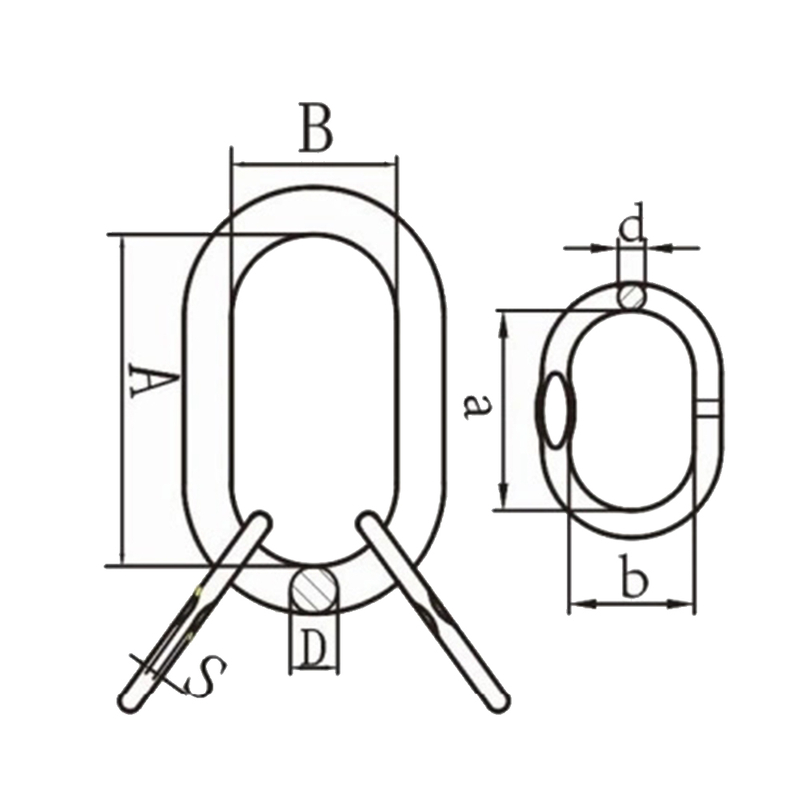 Marine Rigging Hardware G80 Forged Alloy Steel Forged Master Link ...