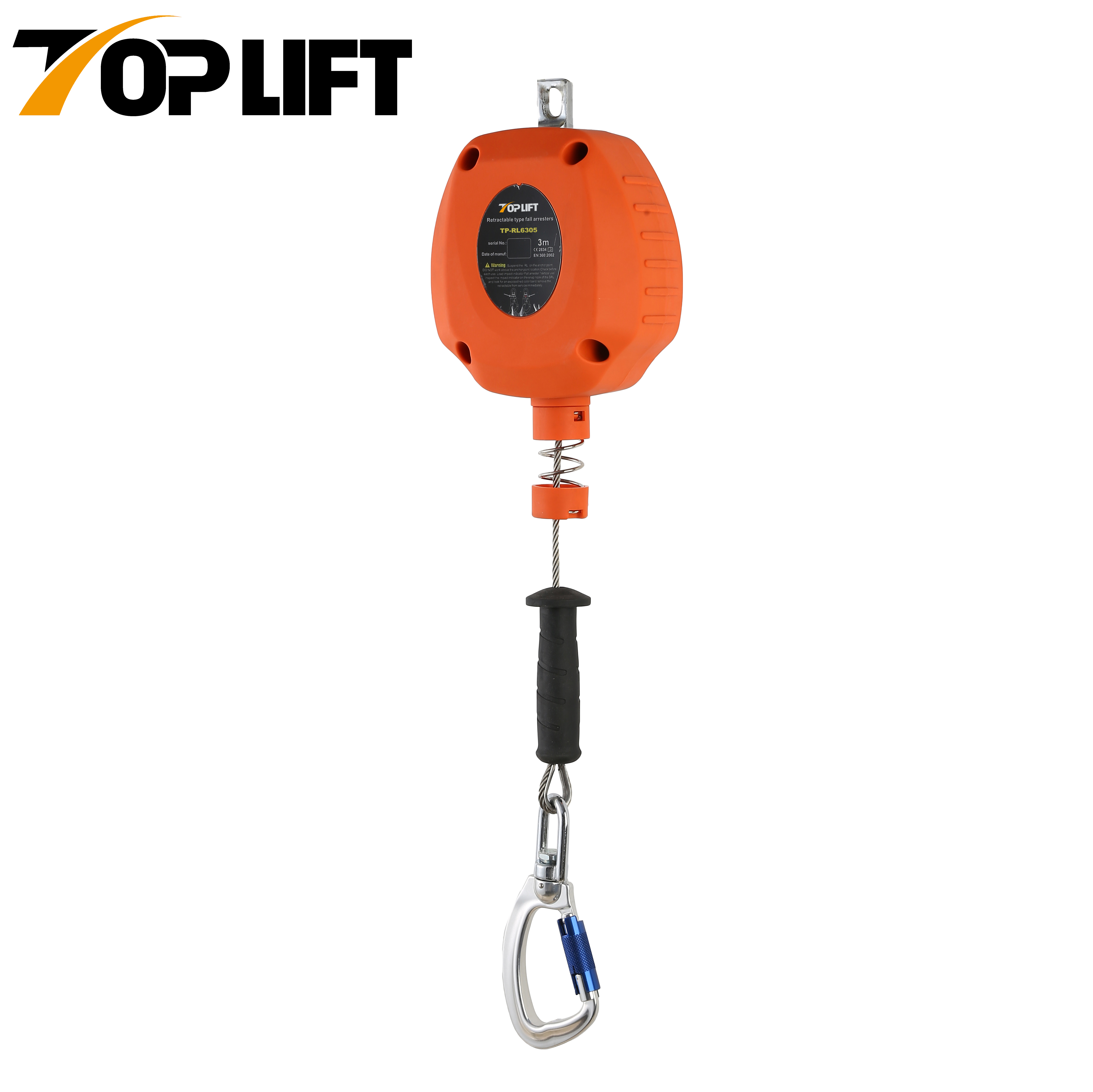 Factory Self-Retractable Fall Arrester Lifeline Wire Rope Type 6M from ...