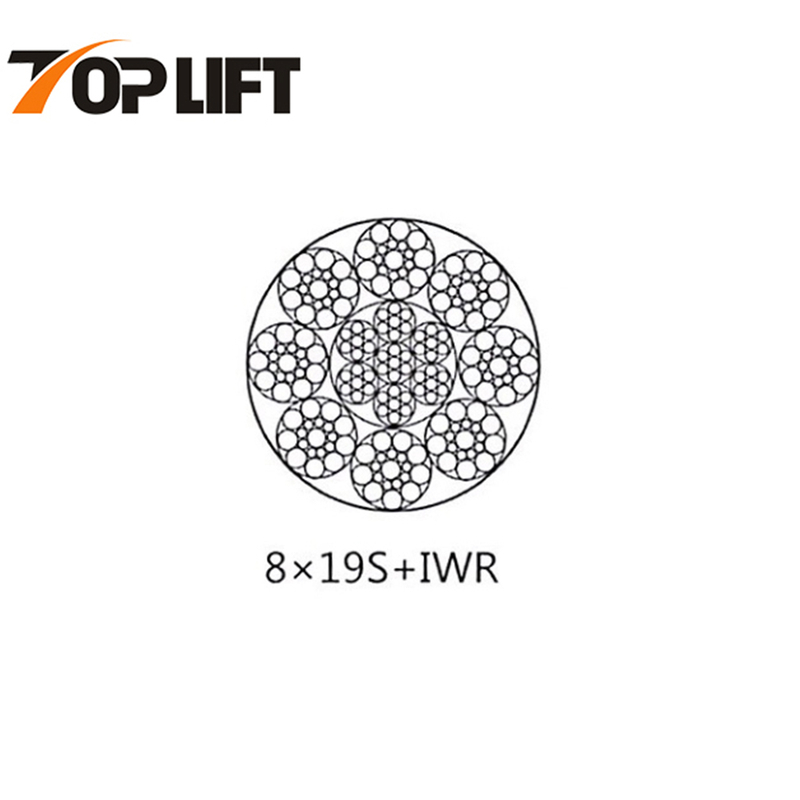 TOPLIFT 8X19S+FC 8X19S+IWRC 8X19W+FC 8X19+IWRC Galvanized ...