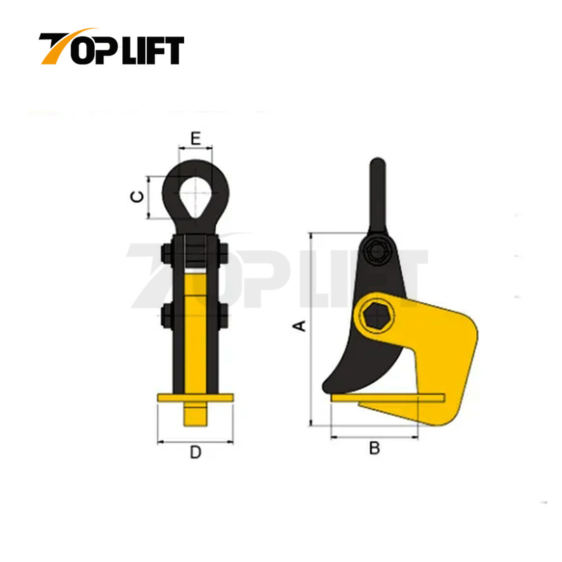 TP-Lifting TCH Industry Standard Horizontal Plate Clamps with 1t-10t ...
