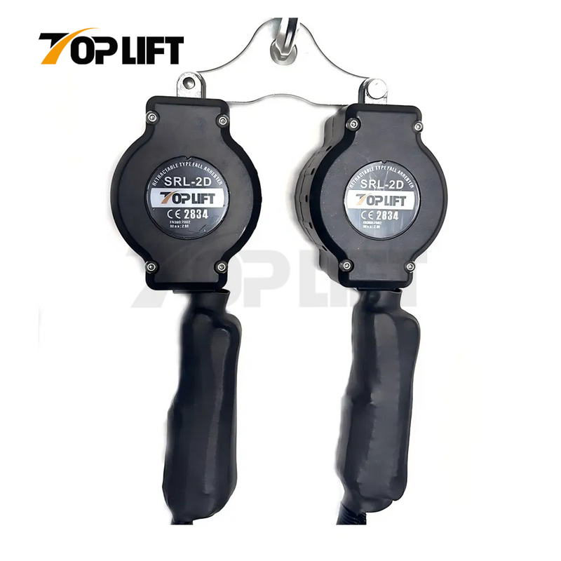 Double Webbing Type Protection Equipment Retractable Fall Arrester With ...